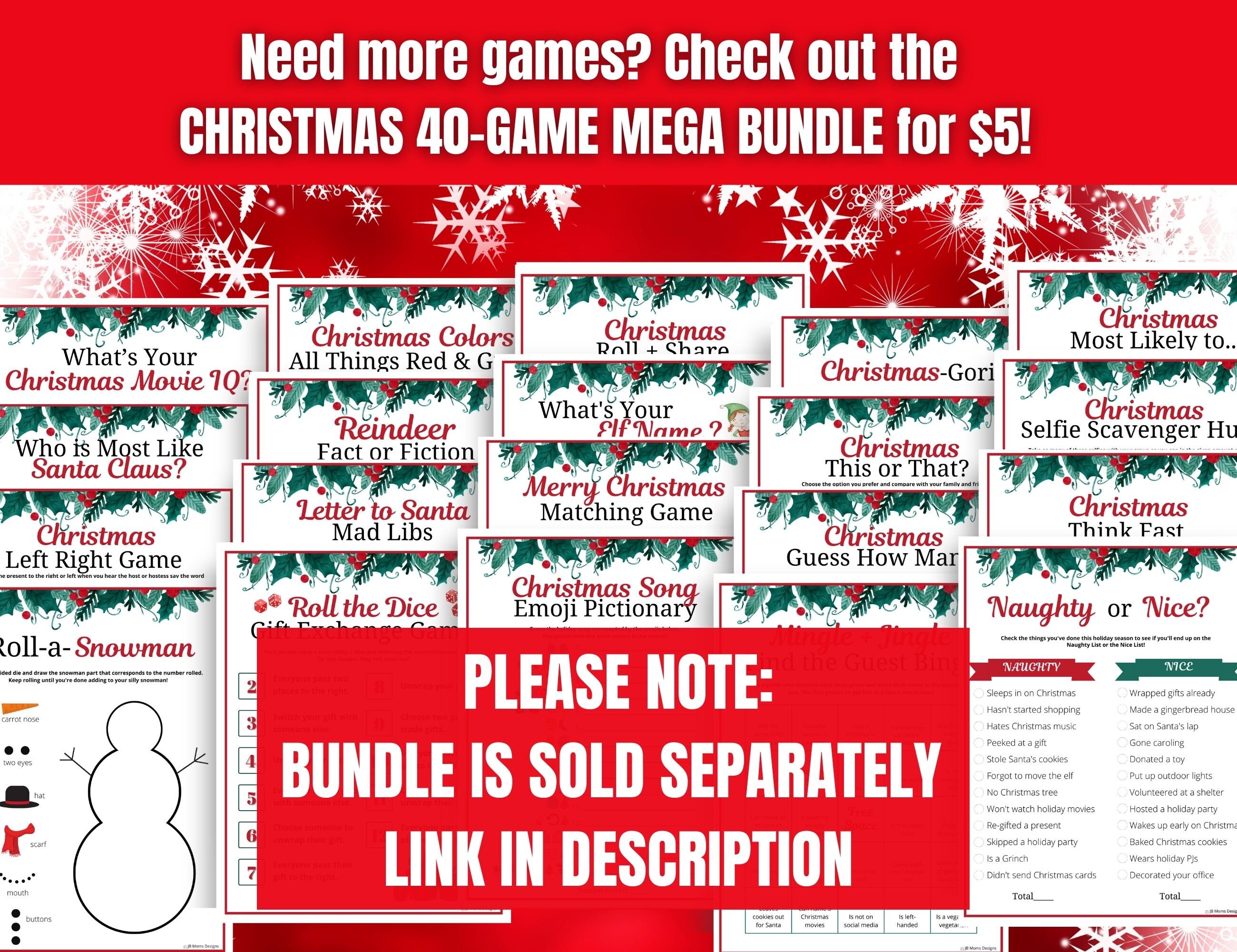 Christmas Music Trivia Game: Fun Holiday Party Activity (printable PDF ...