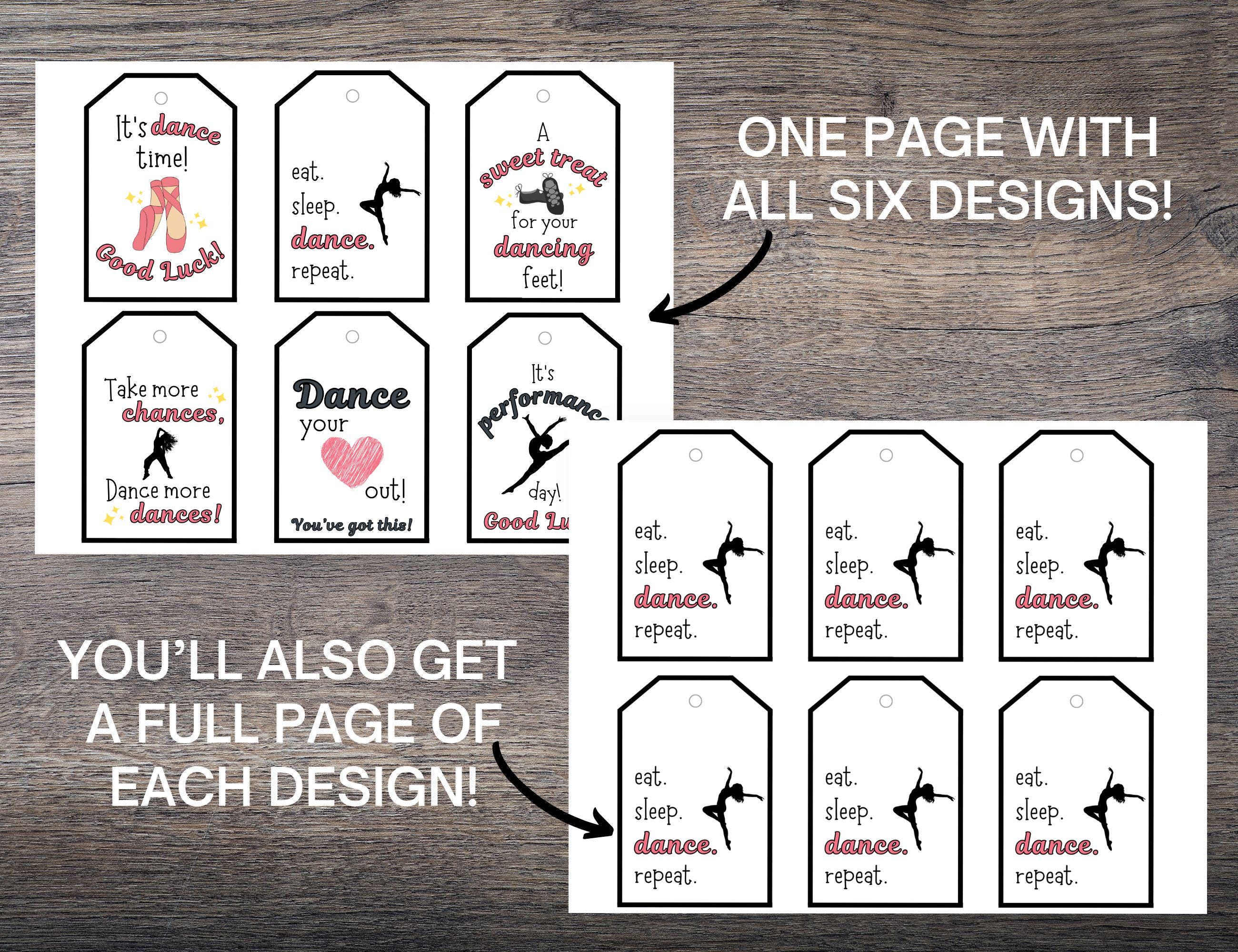 Dance Team Treat Tags: Good Luck Gift (PDF) - Etsy