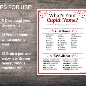 What’s Your Cupid Name? Valentine’s Game, Funny Valentine's Day ...