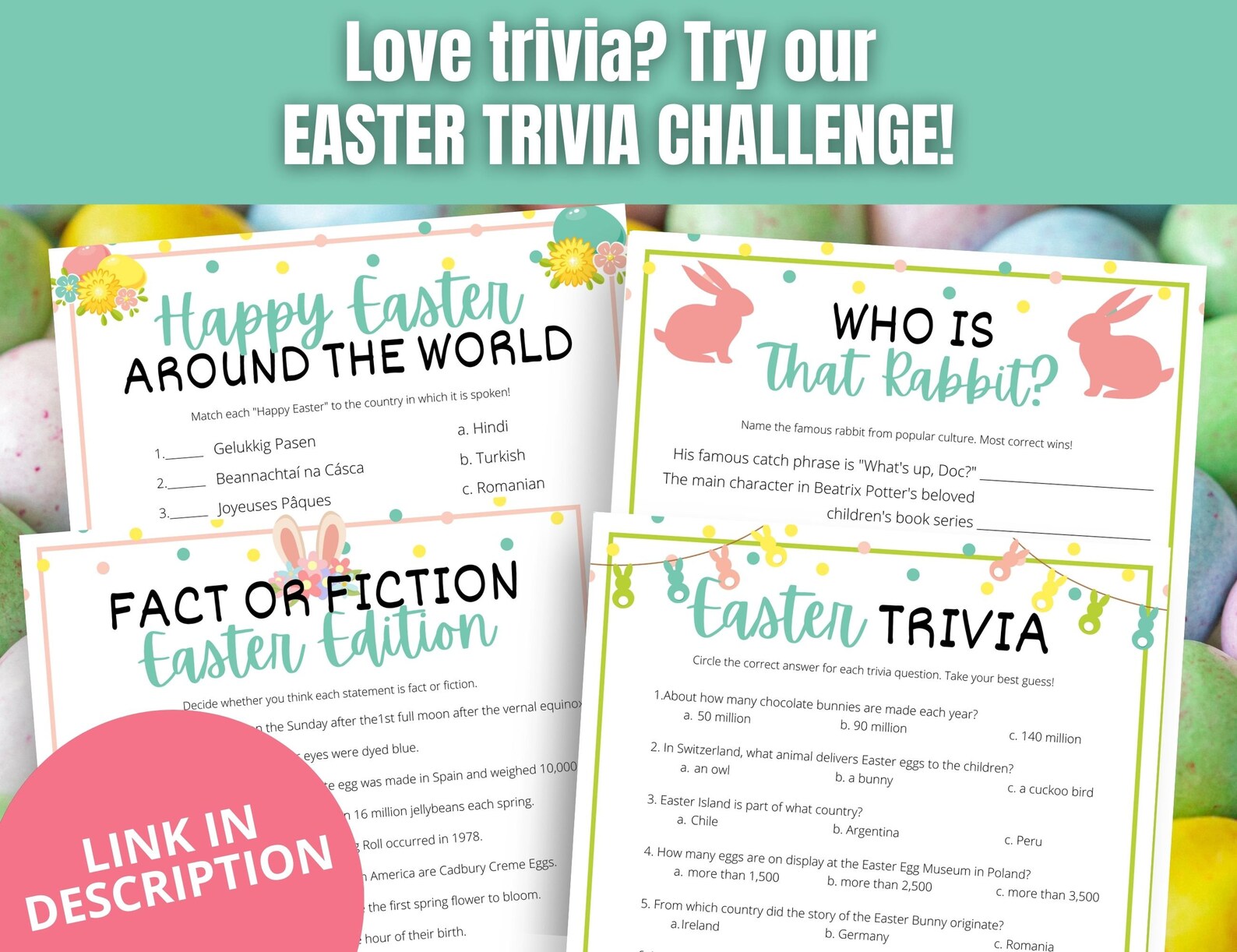 Easter Emoji Pictionary Game Fun Easter Emoji Game for Kids - Etsy