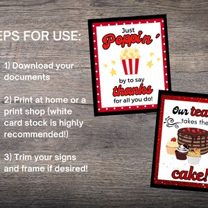 Employee Appreciation Food Signs Bundle: Office Lunch & Brunch (digital ...