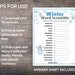 Winter Word Scramble Game: Holiday Party Activity (PDF) - Etsy