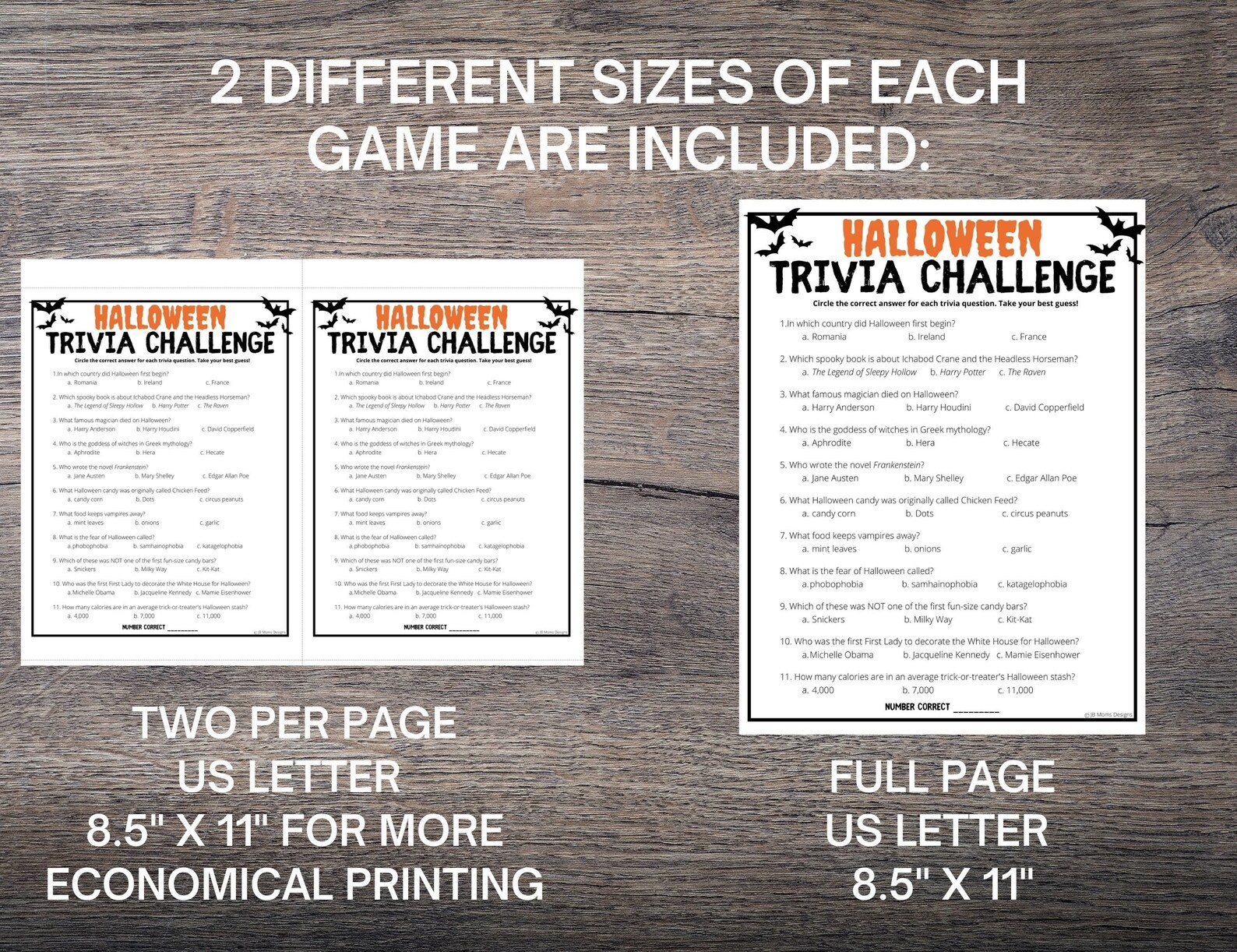 30 Halloween Games Fun Halloween Games Bundle Halloween - Etsy