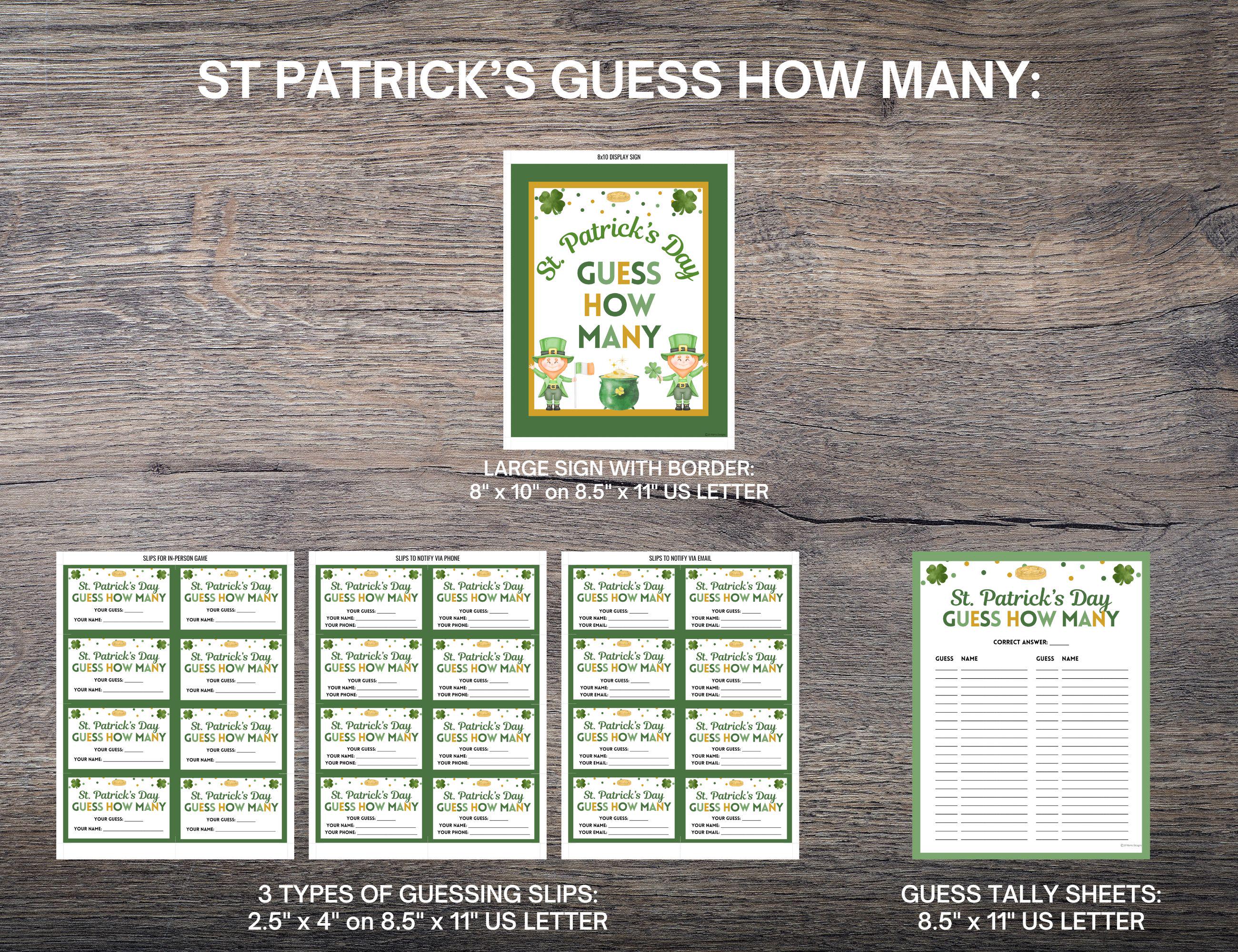 St Patricks Games SUPER Bundle: Party Bundle, 5-second Game and More ...