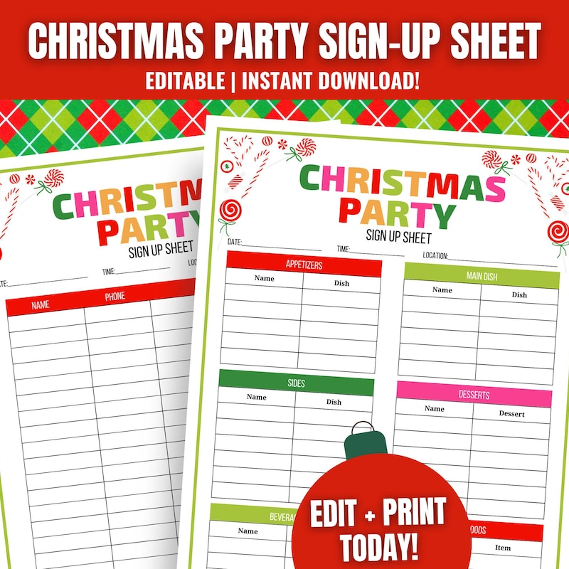 Cookie Sign up Sheet - Etsy