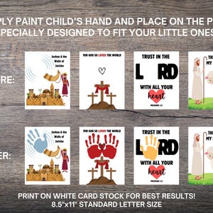 Bible Handprint Craft Templates: Sunday School Nursery Activity ...