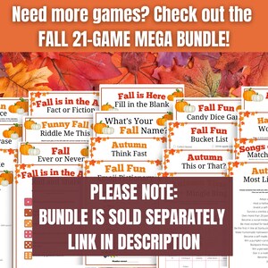 Fall This or That Game: Printable Autumn Activity (PDF) - Etsy