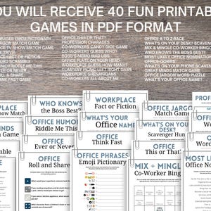 Office Party Games MEGA Bundle: 40 Team Building Games, Activities and ...