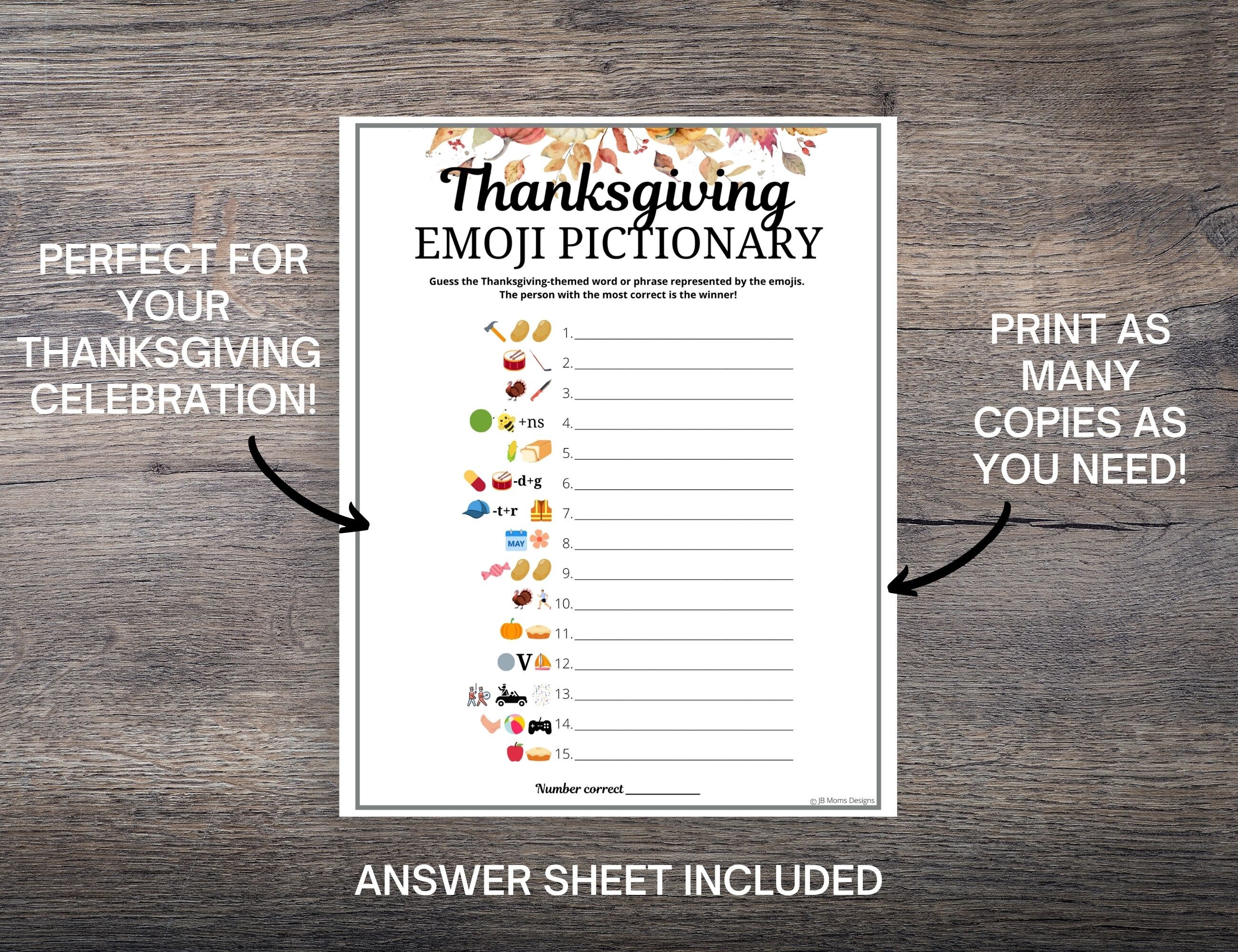 Thanksgiving TRIVIA BUNDLE Thanksgiving Party Games for - Etsy