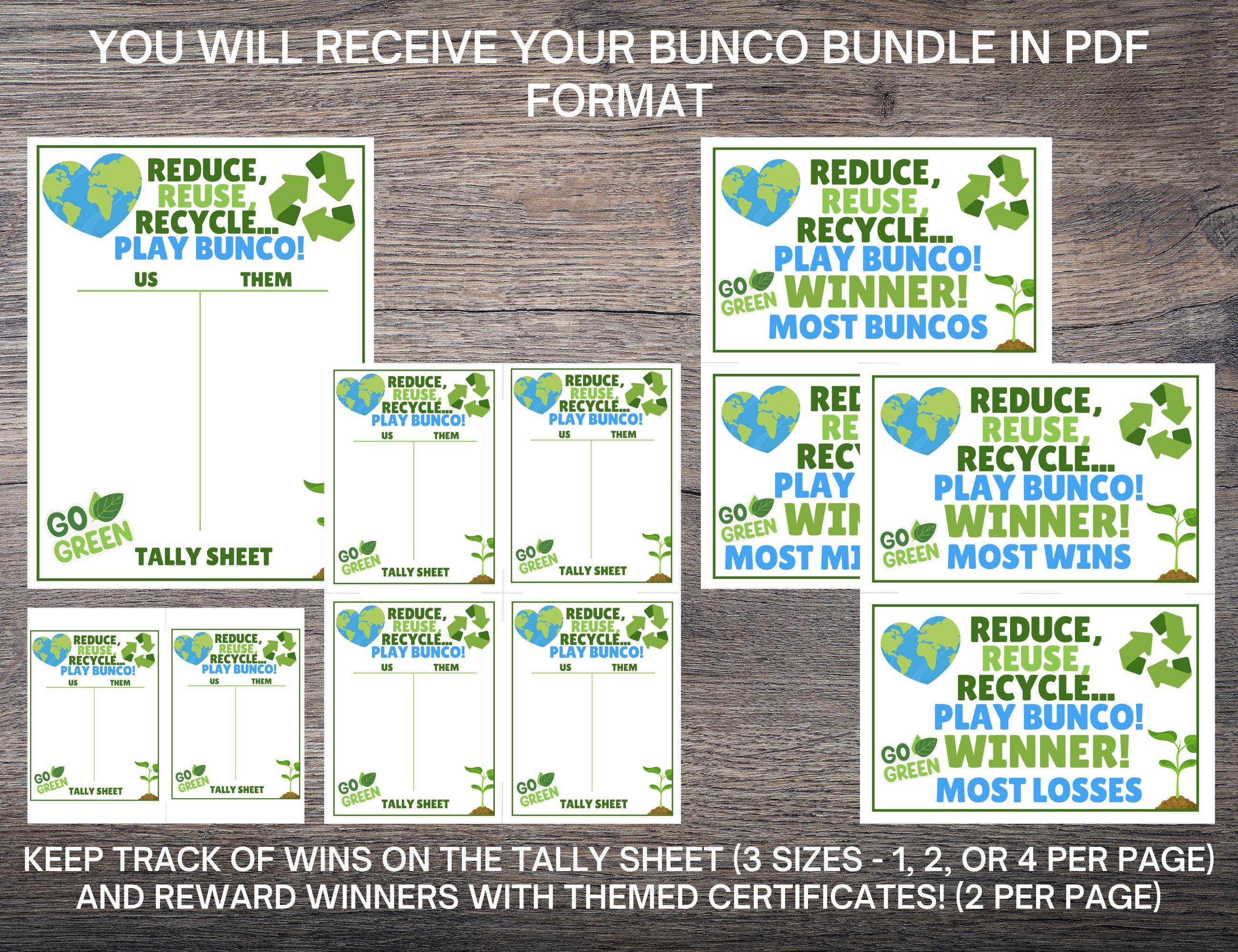 Earth Day Bunco Printable MEGA Bundle: Spring Theme (instant Download ...