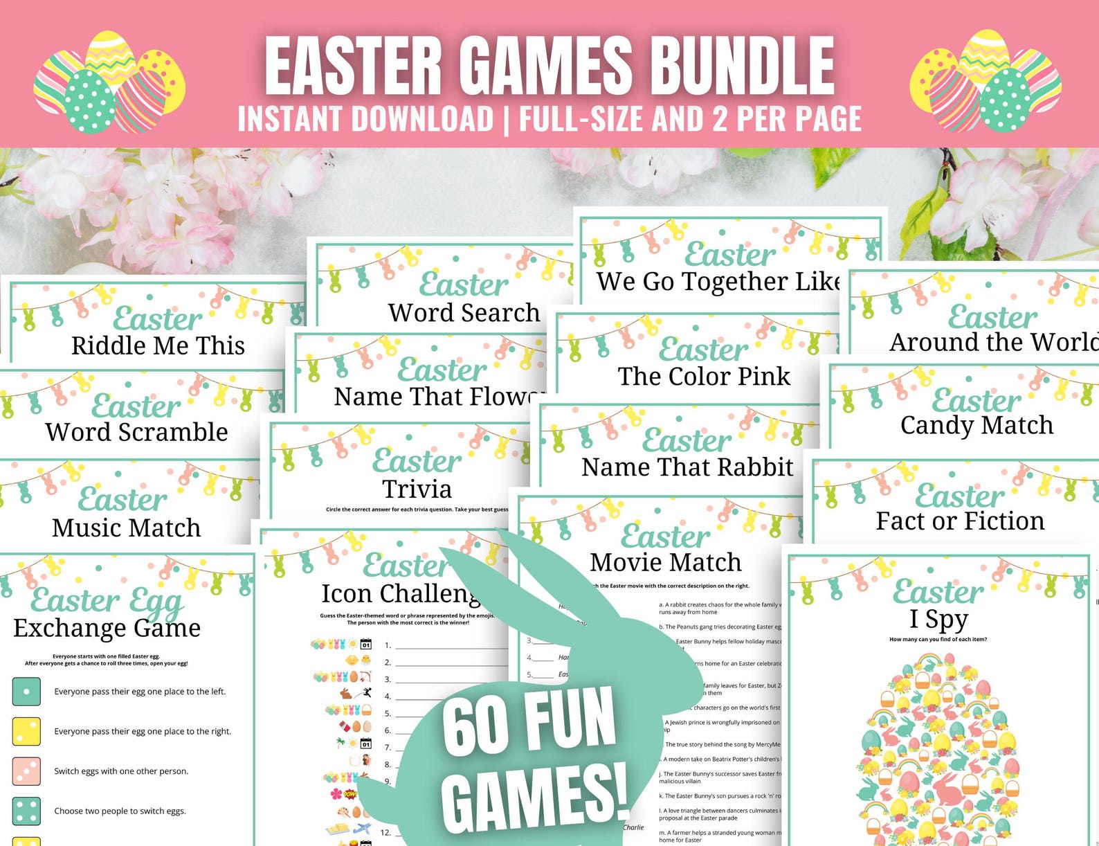 Easter Games MEGA Bundle: Fun Party Activities and Icebreakers (digital ...