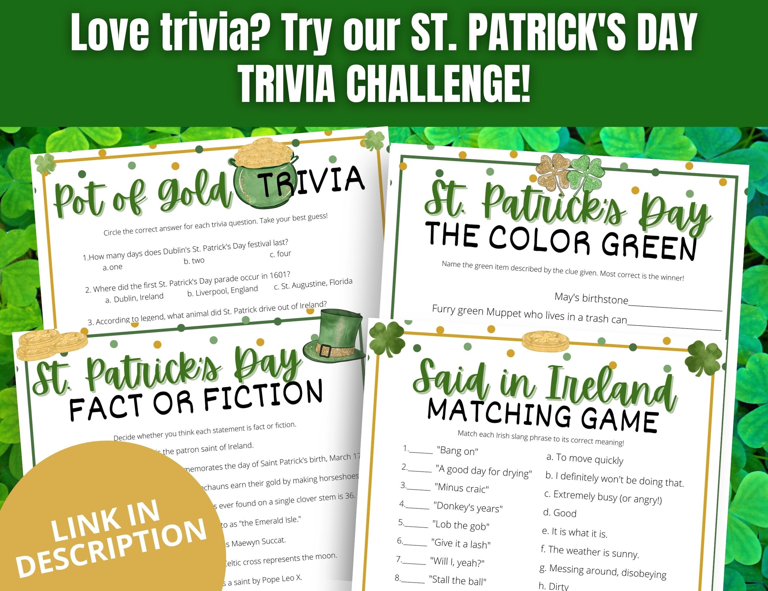 St. Patricks Day Emoji Pictionary Game St. Patty's Emoji - Etsy