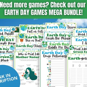 Earth Day Pictionary Set, 60 Fun Earth Day Pictionary Cards, Fun Group ...