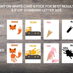 My Colors Handprint Craft Book: Preschool Art Templates (digital ...