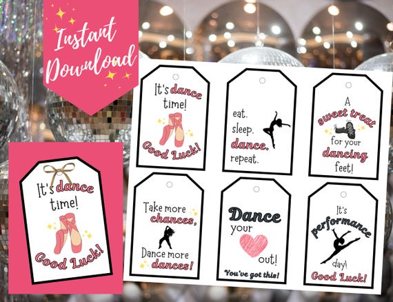 Dance Gift Tags
