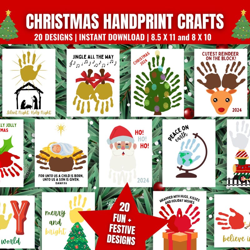 Christmas Handprint - Etsy