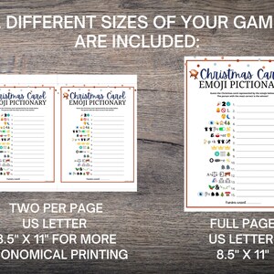 Christmas Carol Emoji Pictionary Game: Church Christmas Party (digital ...