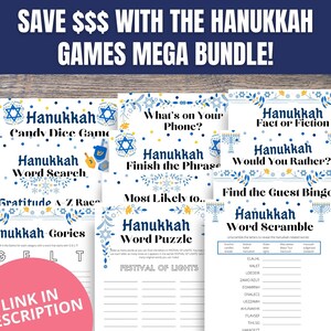 Hanukkah Candy Dice Game for Kids Teens & Adults Fun - Etsy