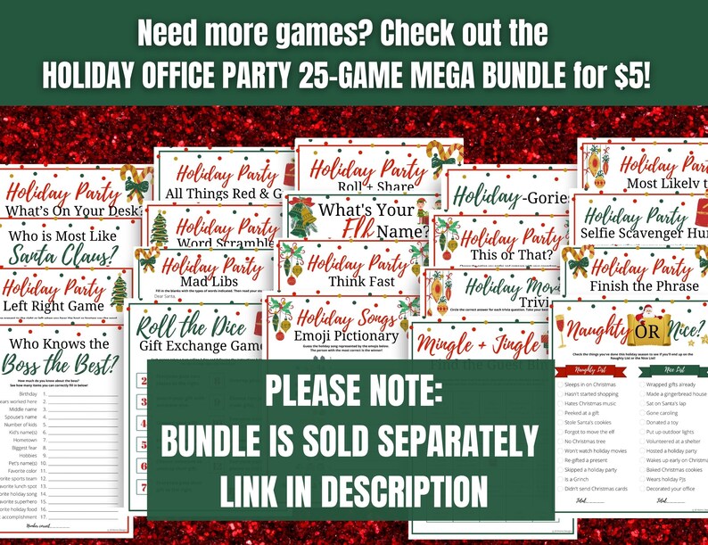 What's Your Elf Name? Holiday Game: Funny Christmas Party Activity (PDF ...