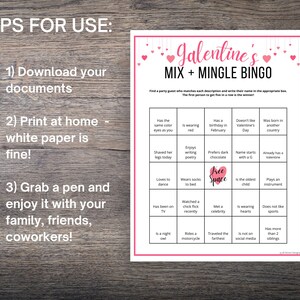 Galentine’s Mix & Mingle Bingo Game, Galentines Day Party Games for ...