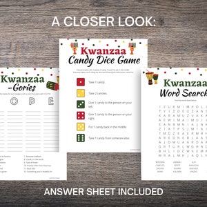 Kwanzaa 12-game MEGA BUNDLE for Kids & Adults, Kwanzaa Classroom ...