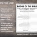 Books of the Bible Scavenger Hunt Game Fun Printable Bible - Etsy