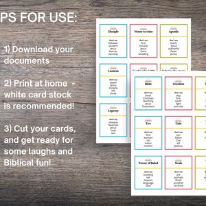 Bible Forbidden Words Game, Fun Bible Games for Bible Study, Youth ...