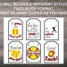 Softball Treat Tags: Team Snack Goodie Bag Printables (PDF) - Etsy