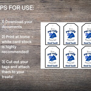 Cheerleading Treat Tags: Cheer Squad Goodie Bag Stickers Blue(pdf) - Etsy
