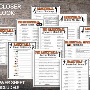 Basketball Trivia Games MEGA Bundle: Sports Trivia Night (digital ...