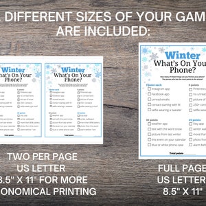 Winter What's on Your Phone Game: Digital Scavenger Hunt for Teens and ...