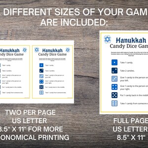 Hanukkah Candy Dice Game for Kids, Teens, & Adults, Fun Hanukkah Party ...