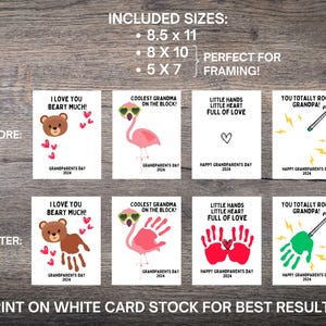 Grandparents Day Handprint Craft Bundle, Grandparents Handprint Art ...