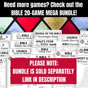 Bible Pictionary Cards: Fun Christian Game (printable, 100 Cards) - Etsy