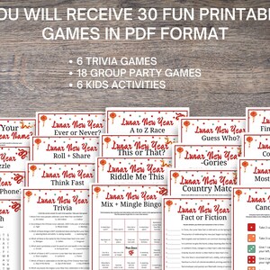 Lunar New Year Games Bundle, Chinese New Year Games for Families ...