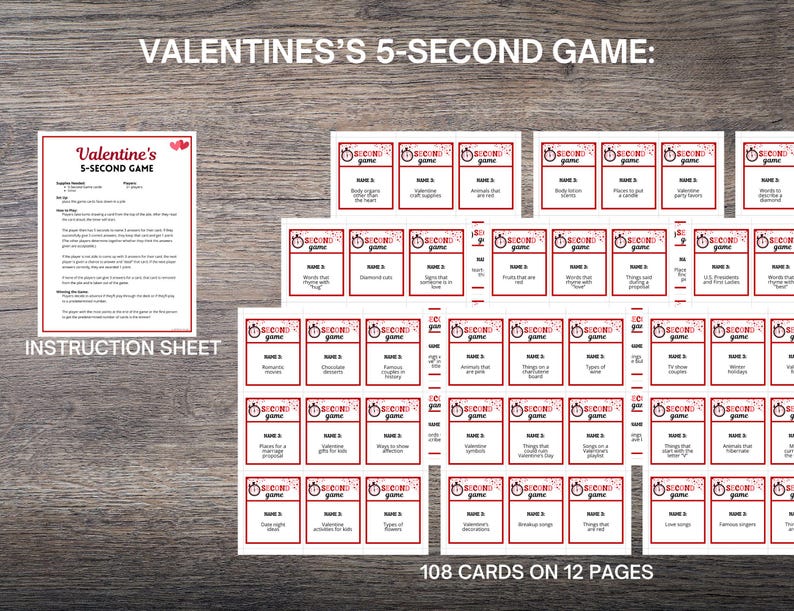 Valentine's Day Games SUPER Bundle: Party Games, Trivia, Activities and ...