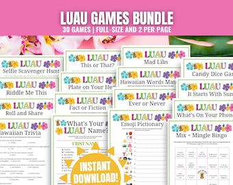 Luau Clipart - Etsy