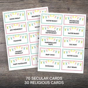 Easter Pictionary Cards: Fun Easter Sunday Family Activity (PDF ...