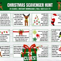 Christmas Scavenger Hunt | Visual Scavenger Hunt | Printable - Etsy