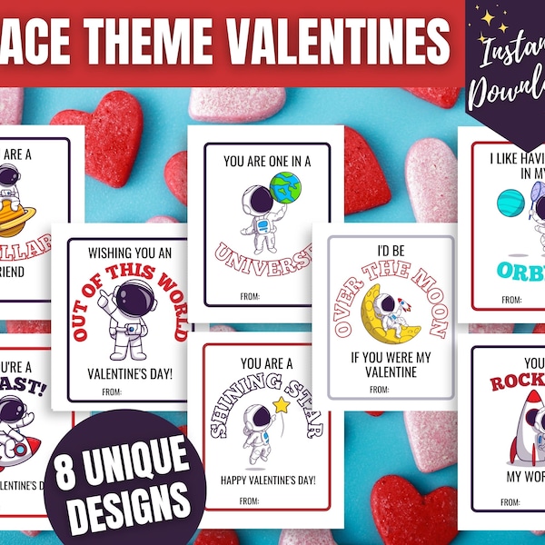 Space Valentine - Etsy