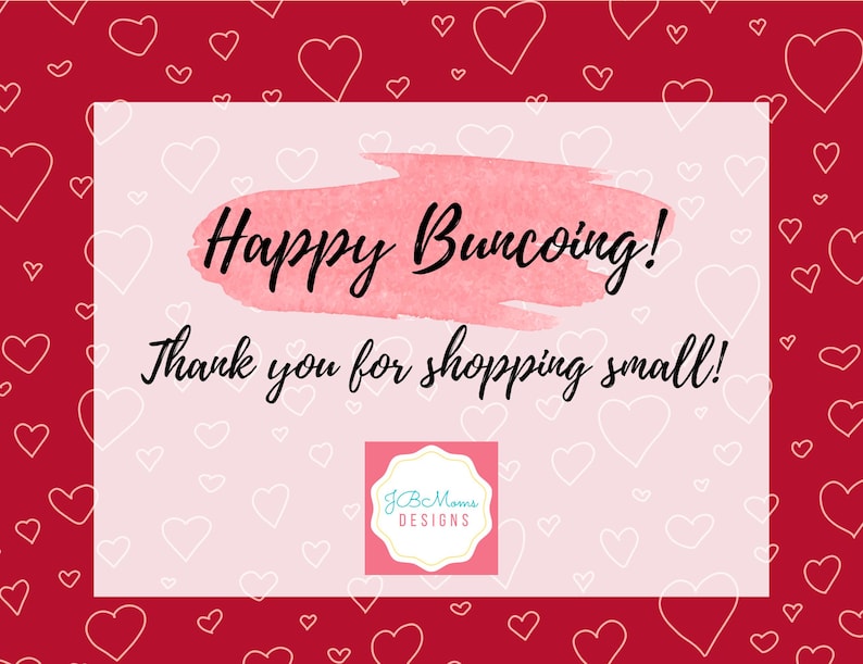 Valentines Bunco Party MEGA Bundle: Printable Scorecards, Tally Sheets ...