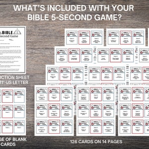 Bible 5-second Game: Christian Youth Group or Sunday School Activity ...