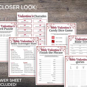 Valentine’s Bible Games BUNDLE, Christian Valentine's Games, Sunday ...