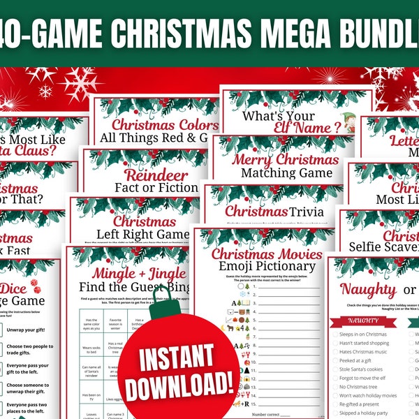 Christmas Games - Etsy