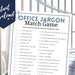 Office Jargon Matching Game: Work Party Team Building (printable PDF ...