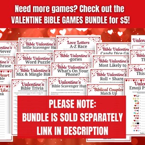 Valentines Bible Scavenger Hunt Game, Valentines Day Christian Game ...