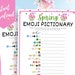 Spring Emoji Pictionary Game Fun Spring Emoji Game for Kids - Etsy