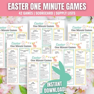 Easter One Minute Games Bundle, Easter Minute to Win Games, Fun Easter ...