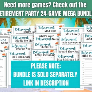 Retirement Emoji Pictionary Game, Funny Retirement Games, Surprise ...