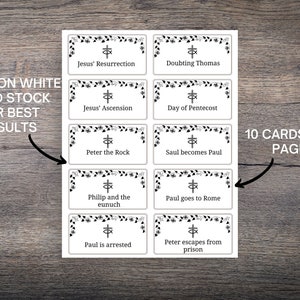 Bible Pictionary Cards: Fun Christian Game (printable, 100 Cards) - Etsy